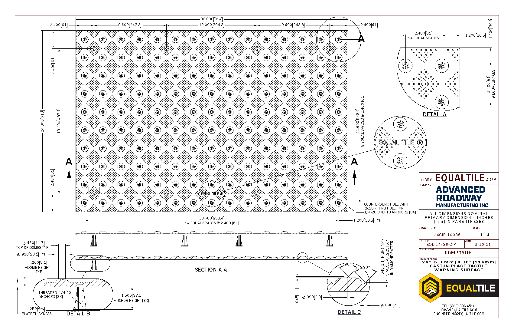 Cast in Place (Replaceable) | Equaltile